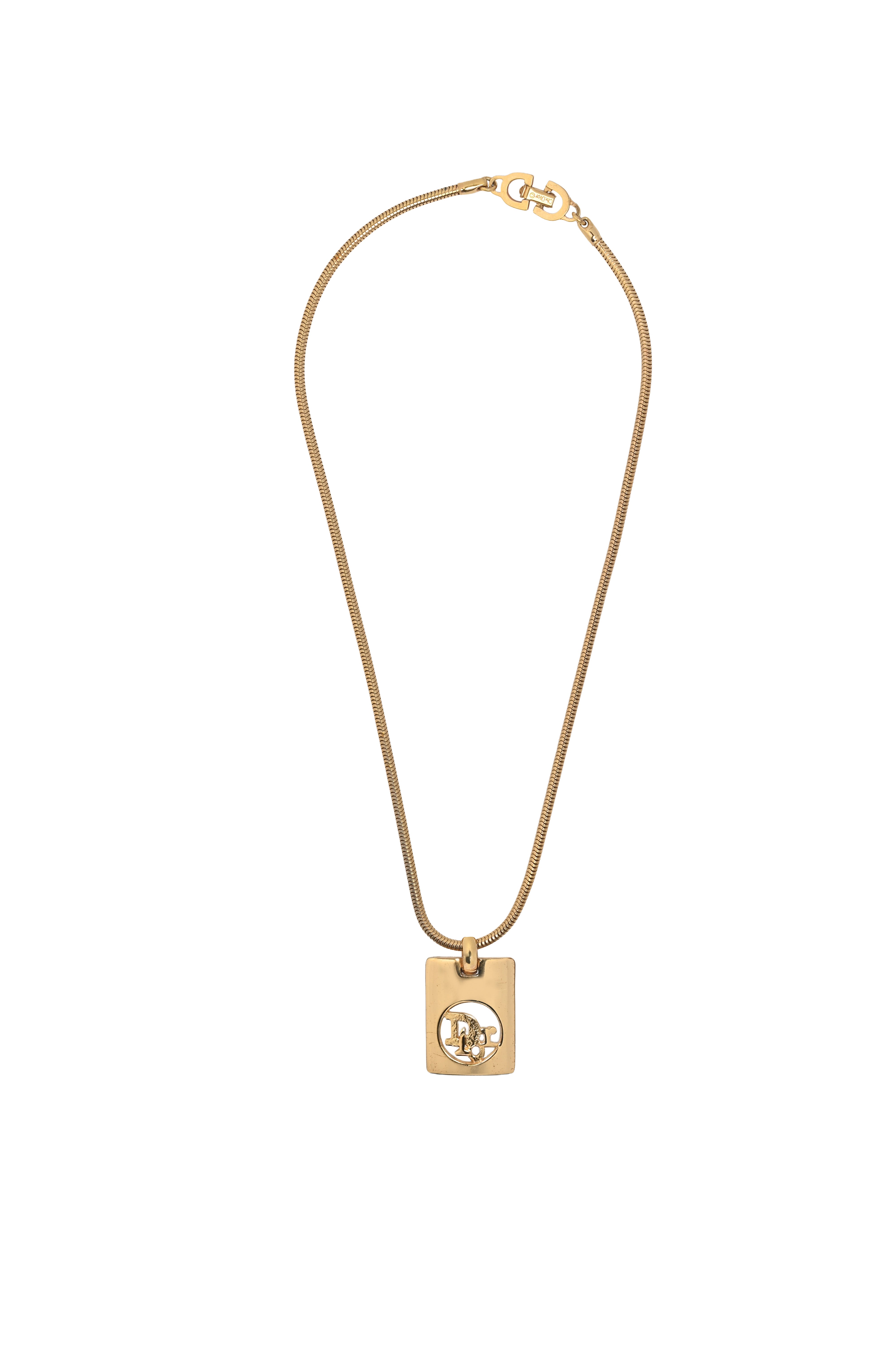 Dior Snake Chain Pendant Necklace – VIRTUAL ICON VINTAGE